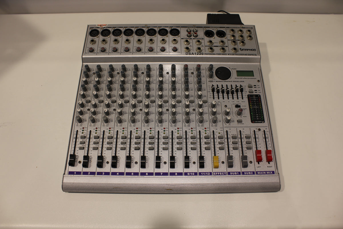 NAPHON 12 CHANNEL AUDIO MIXER DSA1220 (used) – Powerhouse AV Store